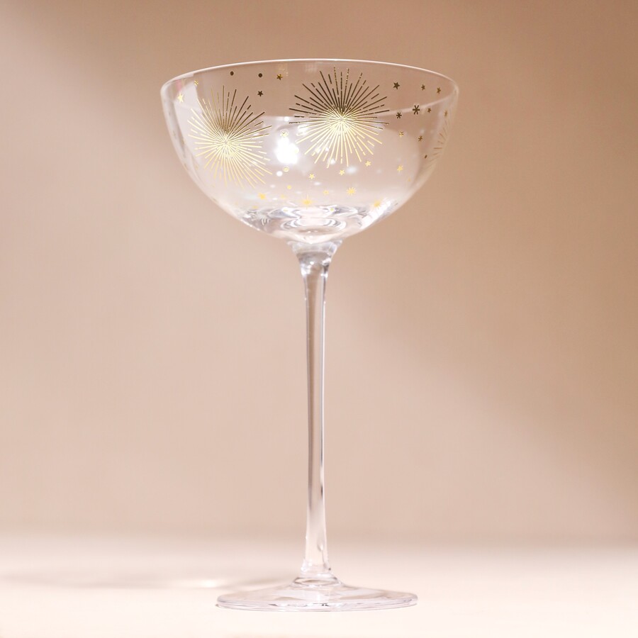 Gold Star Coupe Glass | Kitchen & Barware | Lisa Angel