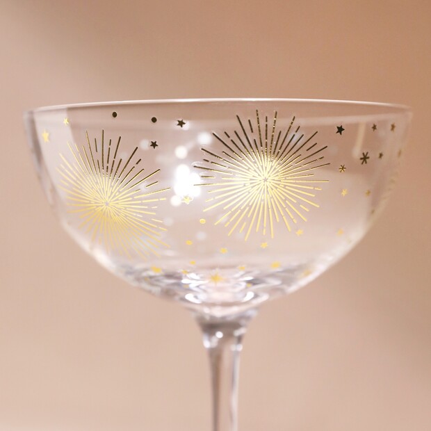 Gold Star Coupe Glass | Kitchen & Barware | Lisa Angel
