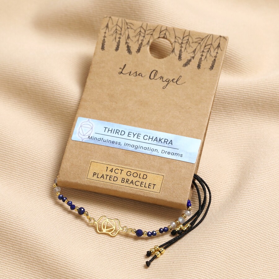 Third Eye Chakra Charm Bracelet in Gold | Jewellery | Lisa Angel