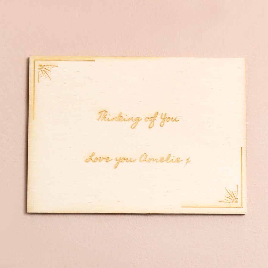 Personalised Message Wooden Token | Lisa Angel