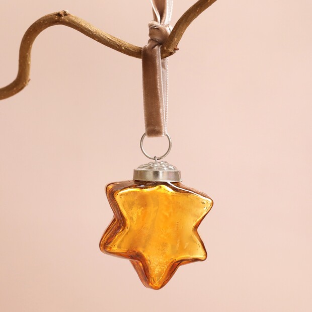 Gold Star Bauble | Christmas Tree Decorations | Lisa Angel