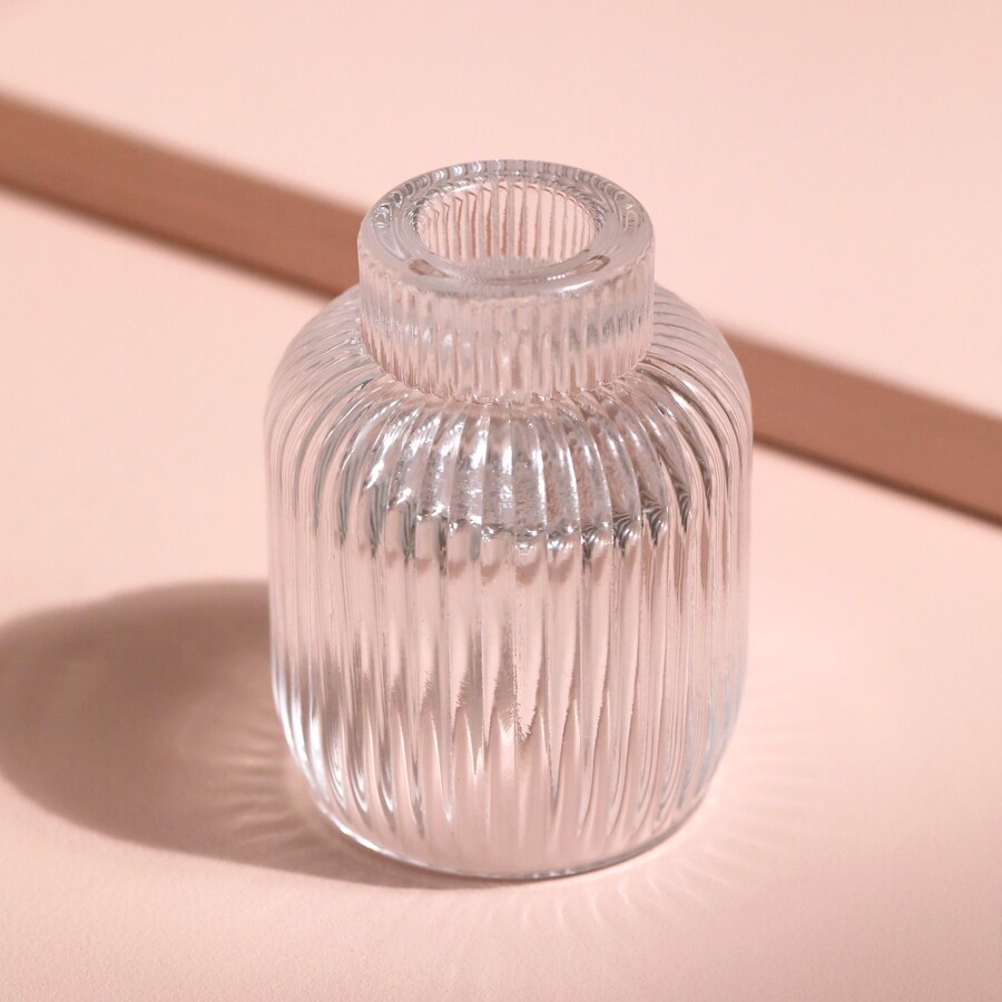 Two in One Medium Fluted Glass Candle Holder | Lisa Angel