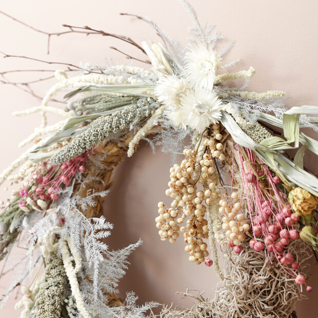 Winter Solstice Dried Flower Wreath | Flowers | Lisa Angel
