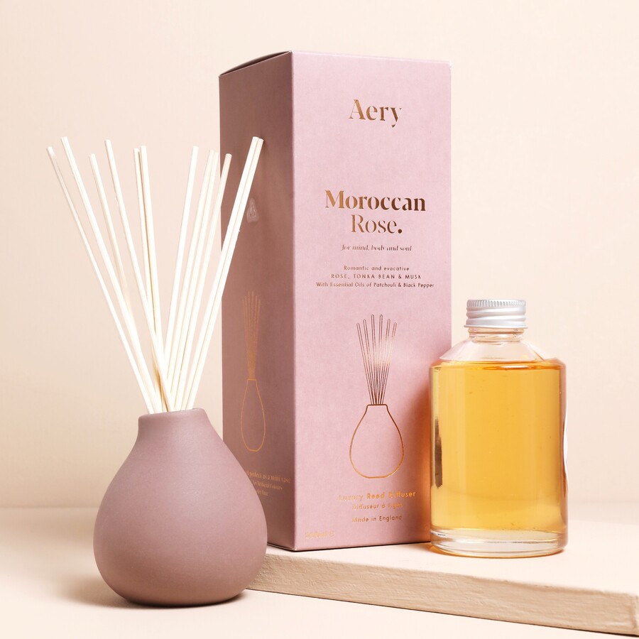 Moroccan Rose Reed Diffuser | Aery | Home Fragrance | Lisa Angel