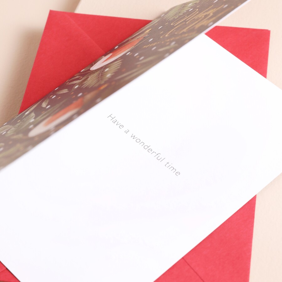 Mum and Dad Robins Christmas Card | Art File | Lisa Angel