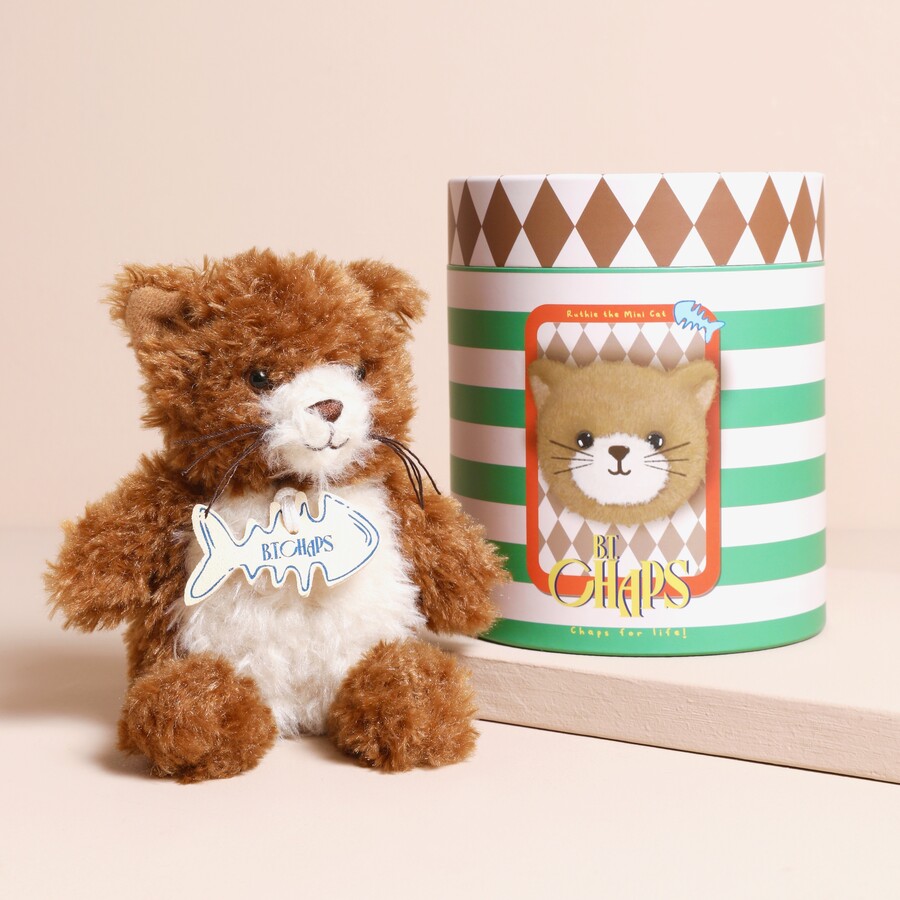 Ruthie the Mini Cat Soft Toy in Gift Box | B.T. Chaps | Lisa Angel