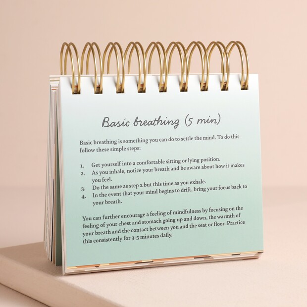 Daily Mindfulness Desktop Flip Chart | Stationery | Lisa Angel