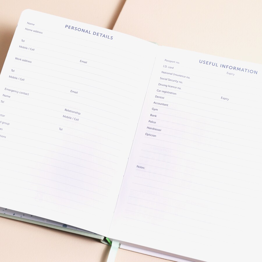 Dual Sage Schedule Day a Page Diary 2025 | Busy B | Lisa Angel