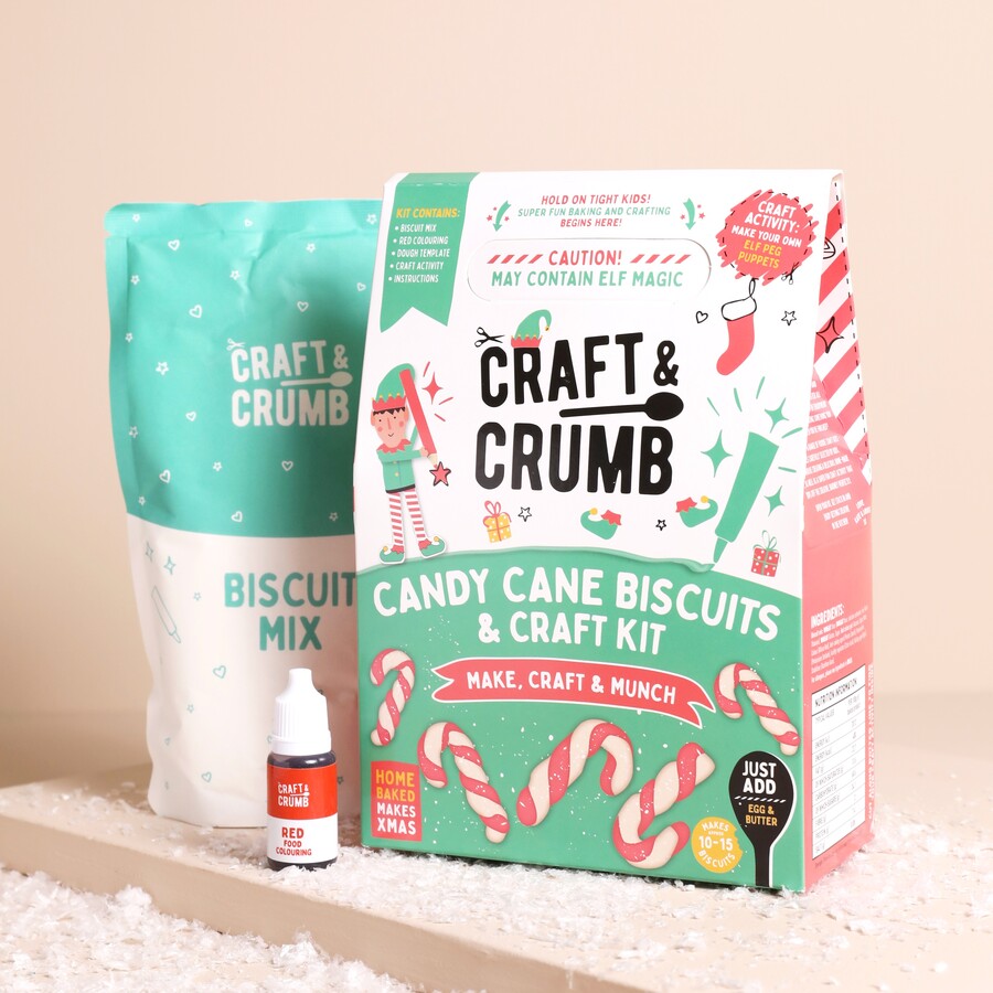 Candy Cane Biscuits Bake and Craft Kit | Craft & Crumb