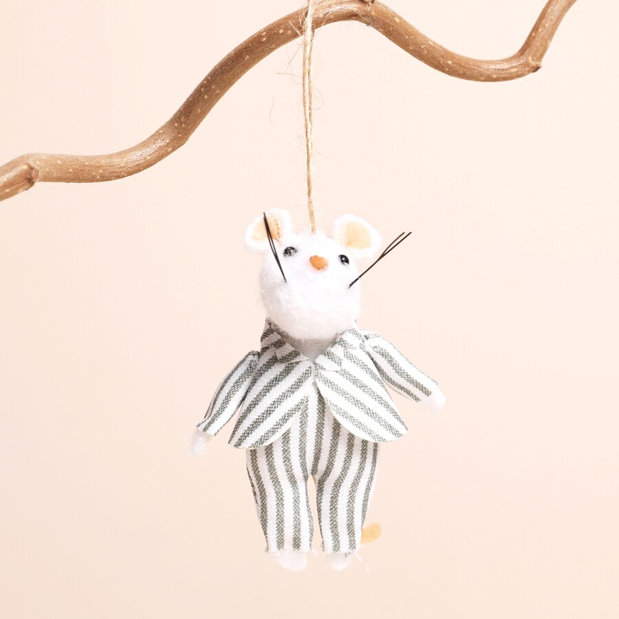 Christmas Mouse Hanging Decoration | Little Bear Co | Lisa Angel