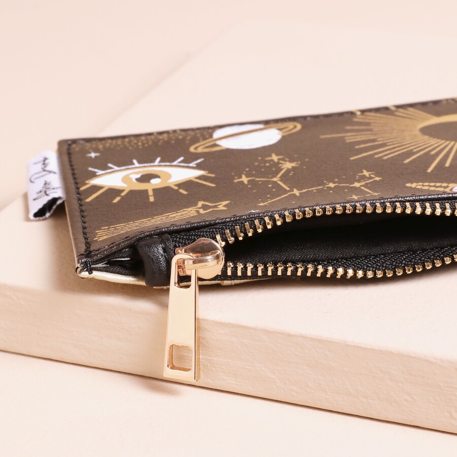 After Dark Black Zip Purse | House of Disaster | Lisa Angel