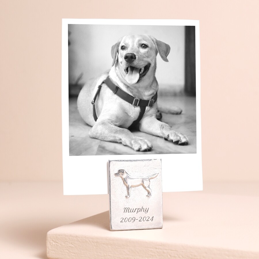 Personalised Labrador Photo Holder | Lancaster & Gibbings | Lisa Angel