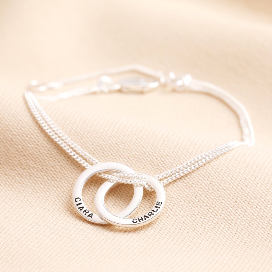 Sterling Silver Interlocking Circles Bracelet | Jewellery | Lisa Angel