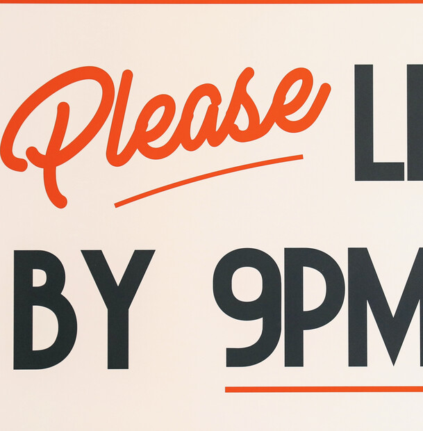 Please Leave By 9pm A3 Print | Lune Club | Lisa Angel