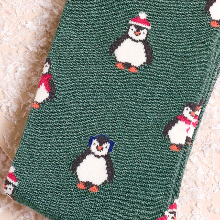 Green Baby Penguin Socks | Mr Sparrow | Lisa Angel