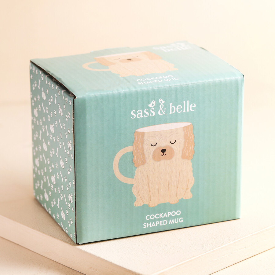 Cockapoo Shaped Mug | Sass & Belle | Lisa Angel