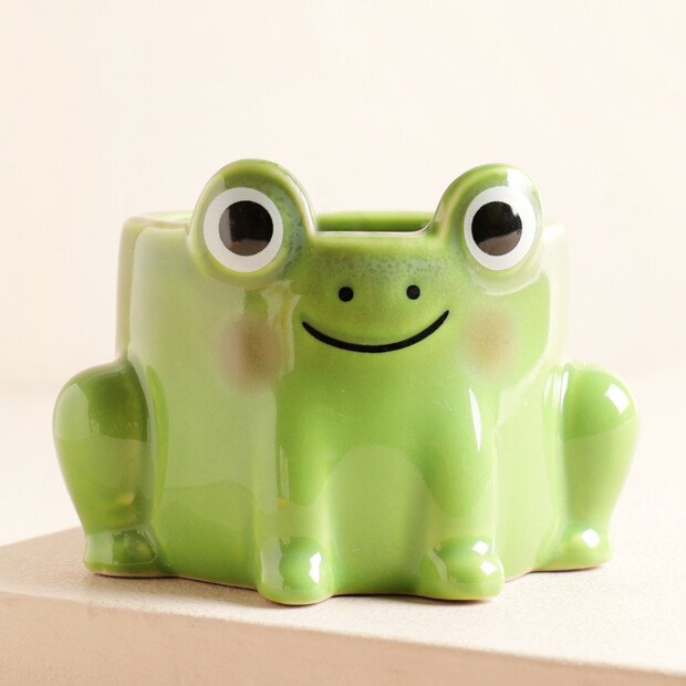 Mini Frog Sitting Planter | Sass & Belle | Planters | Lisa Angel