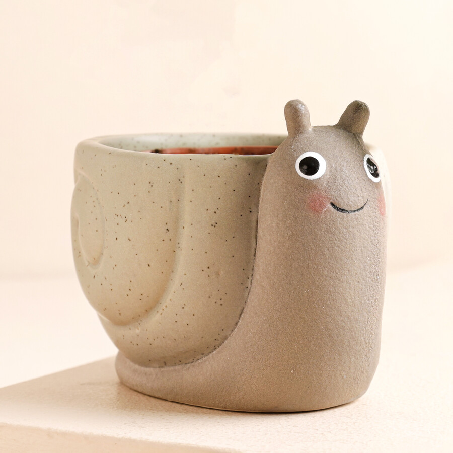 Mini Snail Sitting Planter | Sass & Belle | Lisa Angel