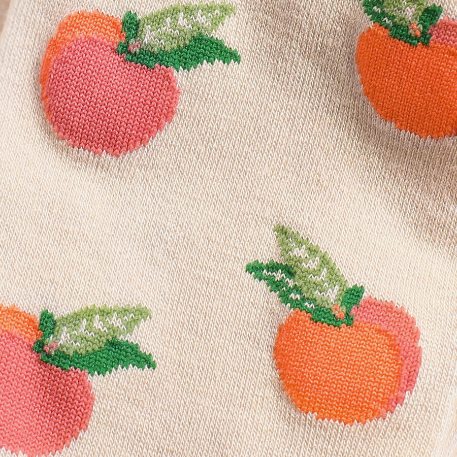 Women's Novelty Peach Bamboo Ankle Socks | Sock Talk | Lisa Angel