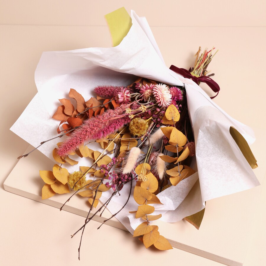 Amber Harvest Luxury Dried Flower Bouquet | Lisa Angel