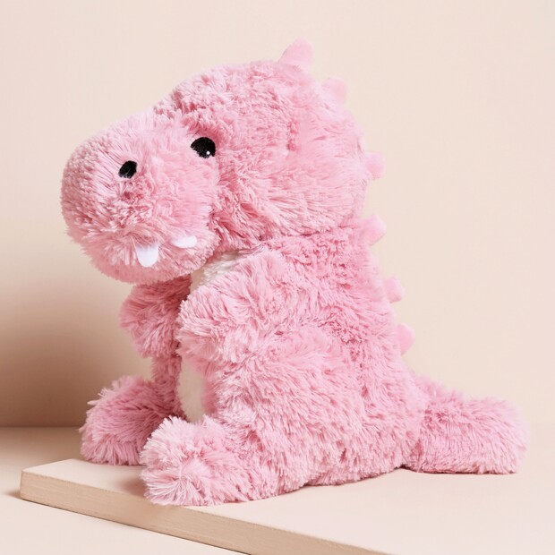 Baby Dinosaur Pink Microwavable Soft Toy | Warmies | Lisa Angel