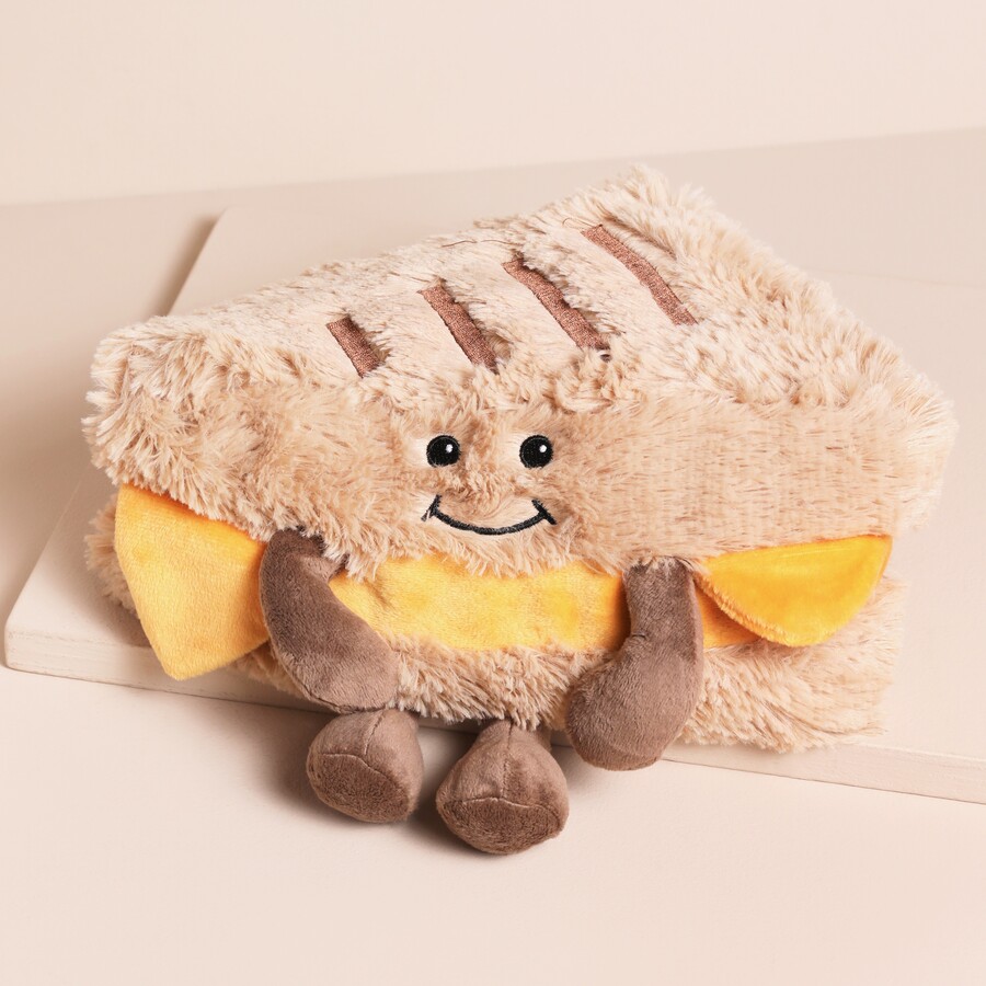 Grilled Cheese Microwavable Soft Toy | Warmies | Lisa Angel