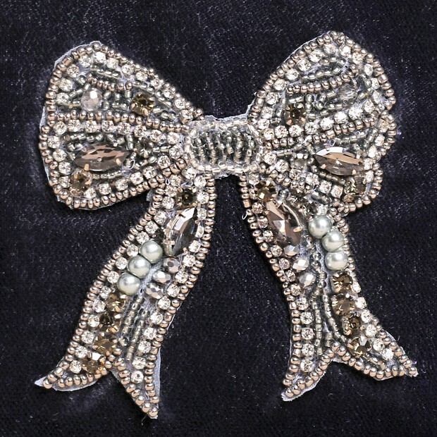 Silver Bow Small Pouch | My Doris | Lisa Angel