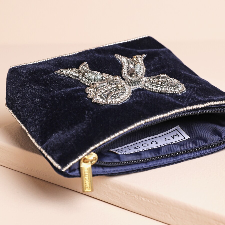 Silver Bow Small Pouch | My Doris | Lisa Angel