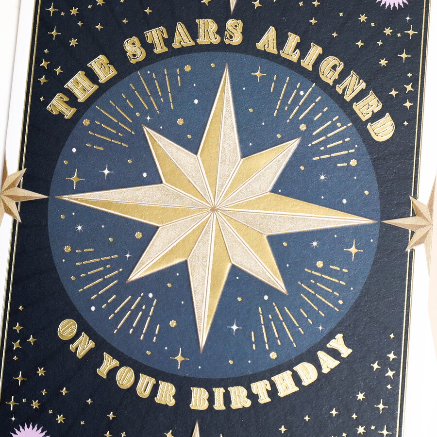 The Stars Aligned Birthday Card | The Art File | Lisa Angel