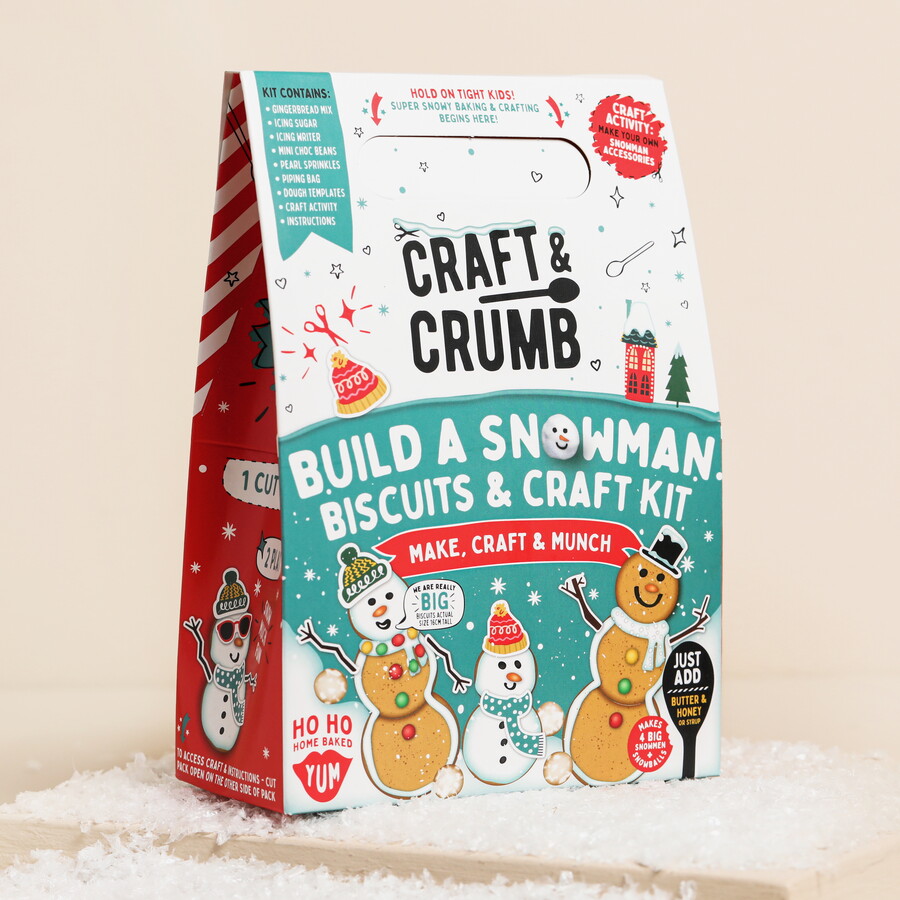 Build a Snowman Biscuits and Craft Kit | Craft & Crumb | Lisa Angel