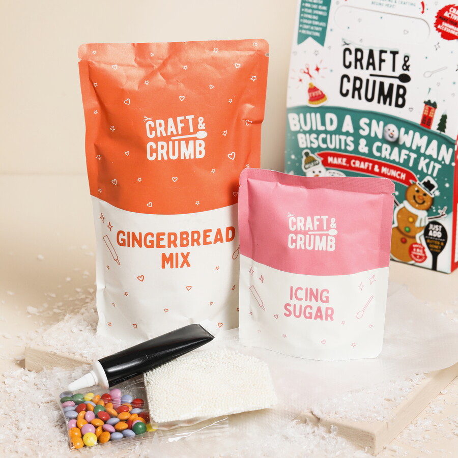 Build a Snowman Biscuits and Craft Kit | Craft & Crumb | Lisa Angel