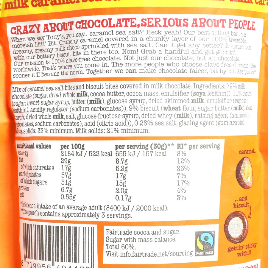 Littl' Bits Salted Caramel Sea Salt Biscuit | Tony's | Lisa Angel
