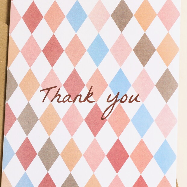 Thank You Diamond Greetings Card | Lisa Angel
