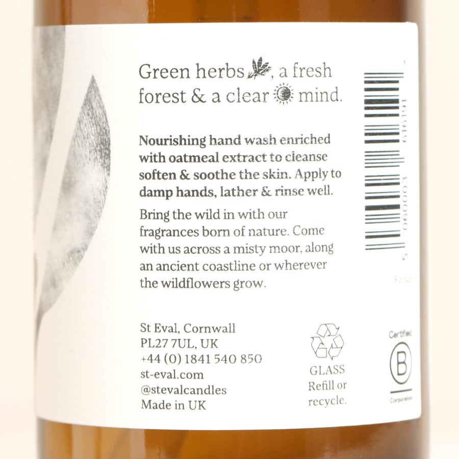 240ml| Bay & Rosemary Hand Wash | St Eval Bay | Lisa Angel