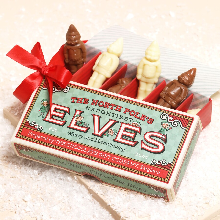 Naughtiest Elves | The Chocolate Gift Company | Lisa Angel