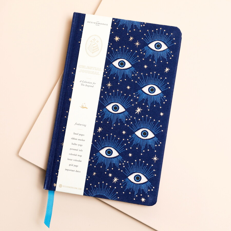 Celestial Starry Eyed Journal | Designworks | Lisa Angel