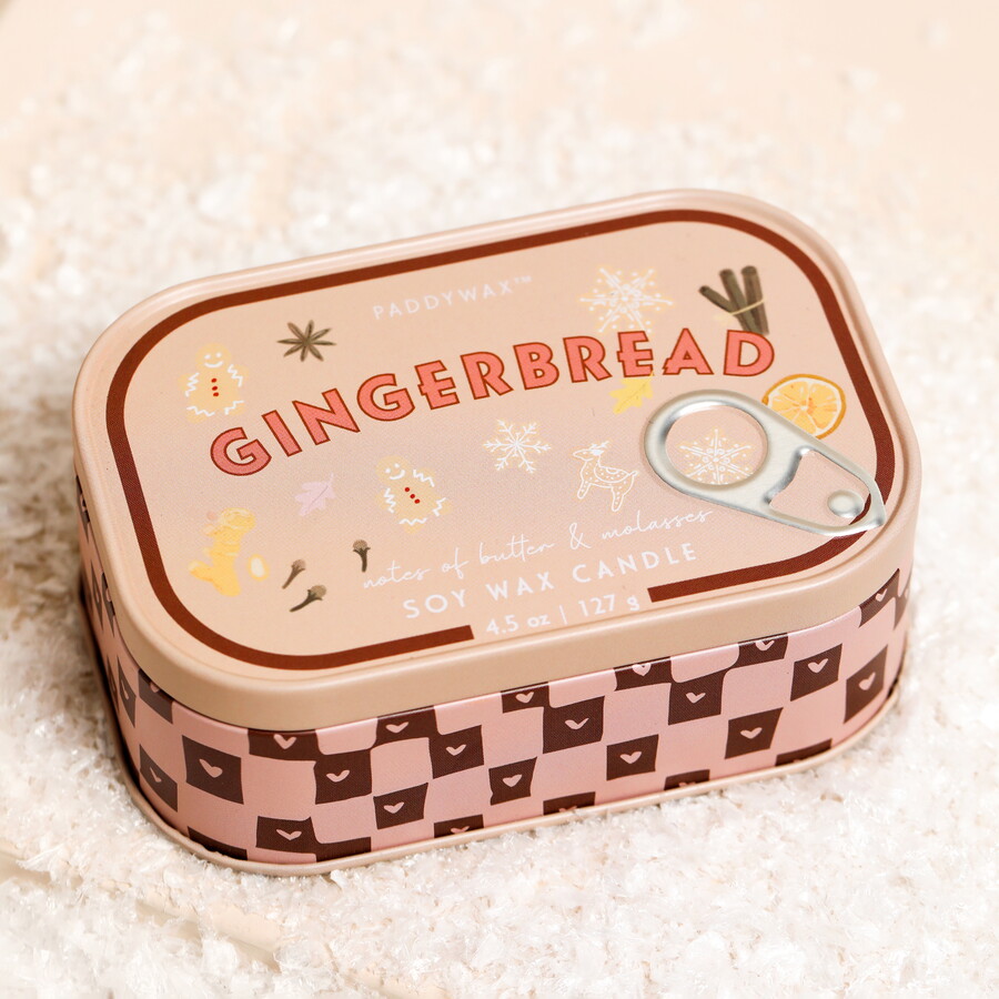 Bistro Gingerbread Tin Candle | Paddywax | Lisa Angel