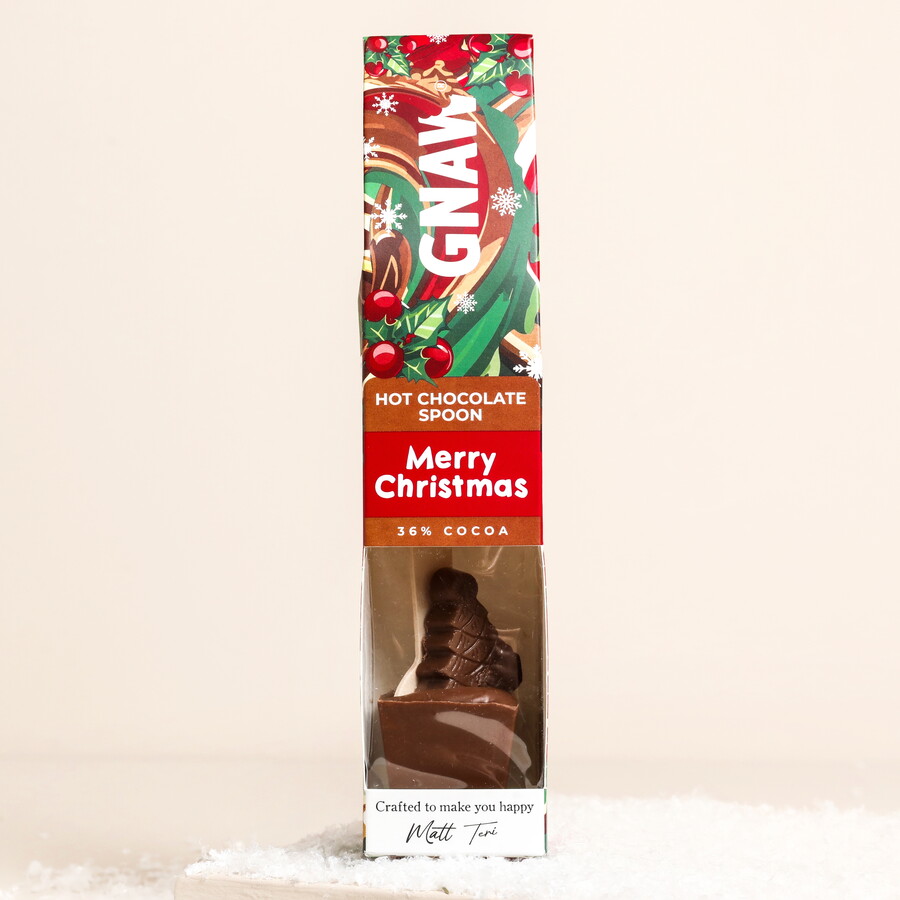 Merry Christmas Milk Hot Chocolate Spoon | Gnaw | Lisa Angel