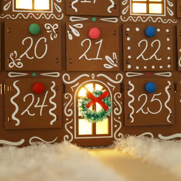 Fill Your Own Colour Pop Gingerbread Advent Calendar | Lisa Angel