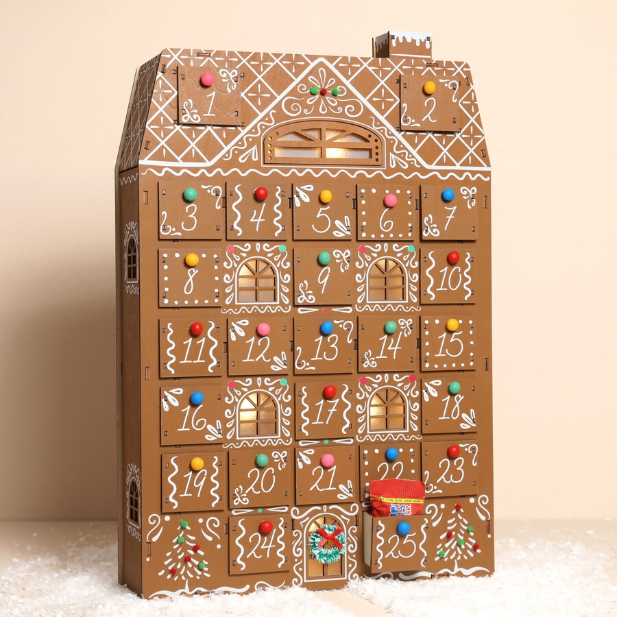 Fill Your Own Colour Pop Gingerbread Advent Calendar | Lisa Angel
