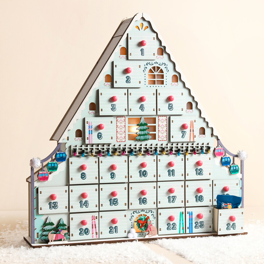 Fill Your Own Ski Chalet Advent Calendar | Christmas | Lisa Angel