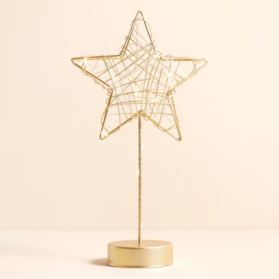 Battery Powered Light Up Star Standing Decoration | Lisa Angel