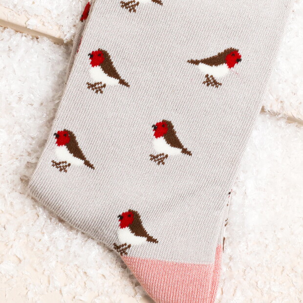 Little Robin Socks in Silver | Miss Sparrow | Lisa Angel