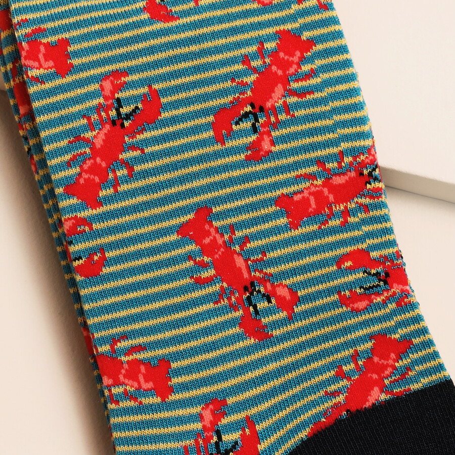 Lobster Socks in Teal | Mr Sparrow | Lisa Angel