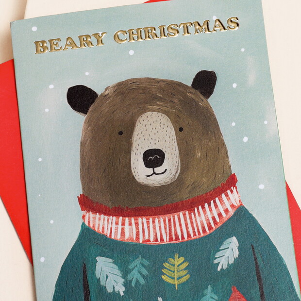 Festive Polar Greeting Card | Ohh Deer | Lisa Angel