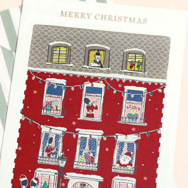 Merry Christmas House Greeting Card | Ohh Deer | Lisa Angel