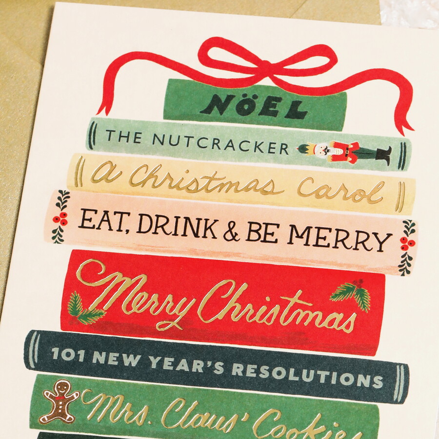 Holiday Books Christmas Card | Rifle Paper Co. | Lisa Angel