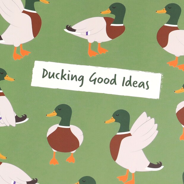 Mallard Duck A5 Notebook | Sass & Belle | Lisa Angel