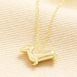 Gold Sterling Silver Sausage Dog Necklace | Jewellery | Lisa Angel
