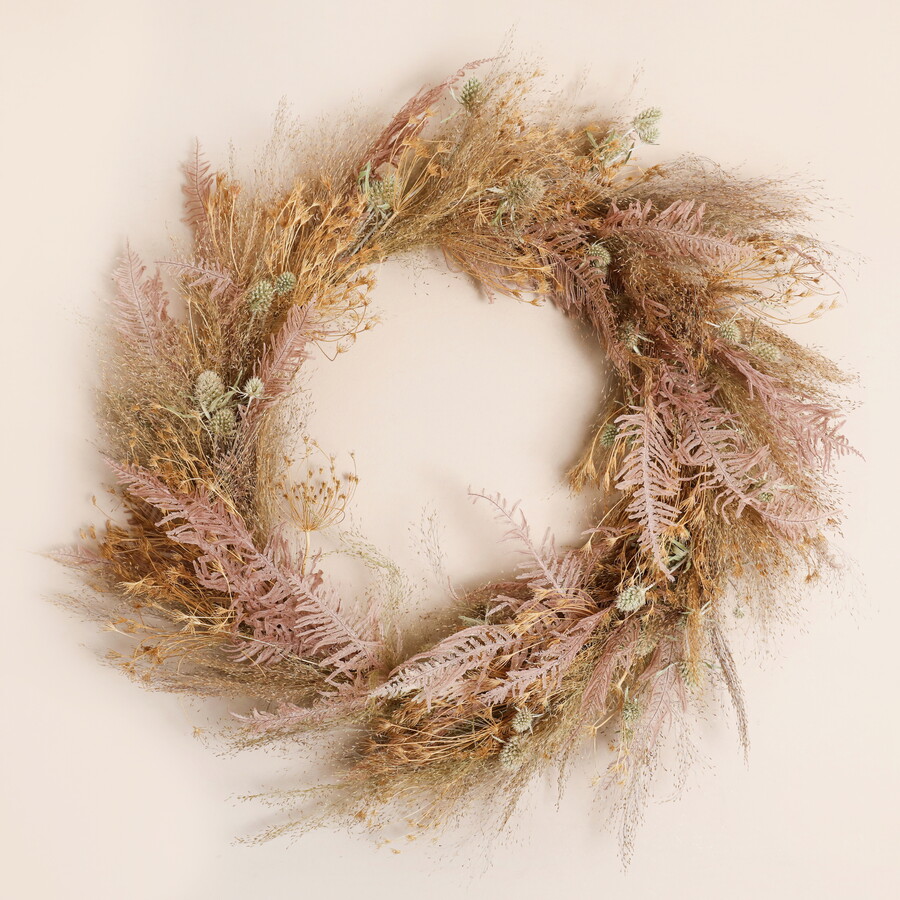 Harvest Moon Dried Flower Wreath | The Norfolk Flower Room | Lisa Angel